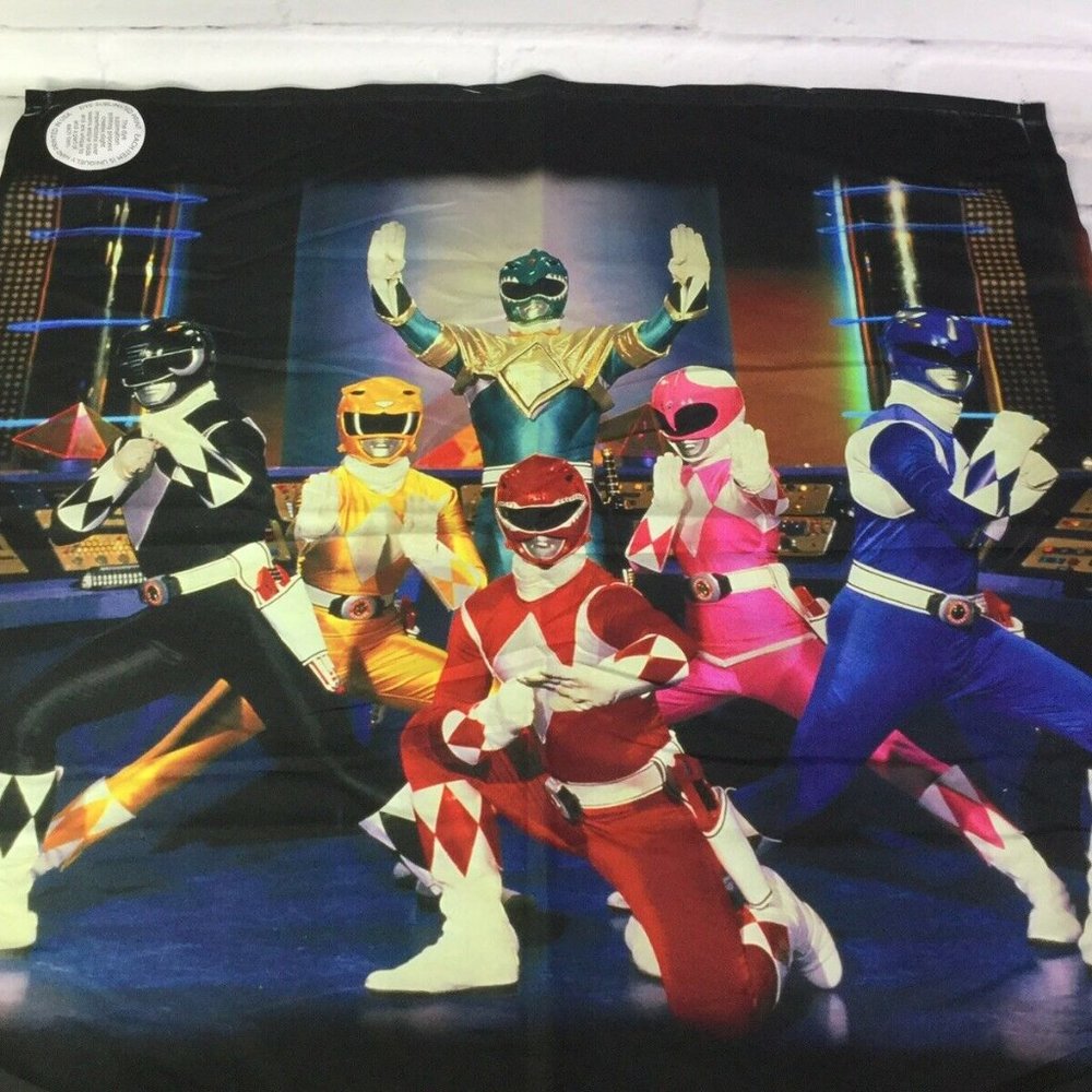 Power Rangers 90s Sublimated Print Scarf Bandana - Gem